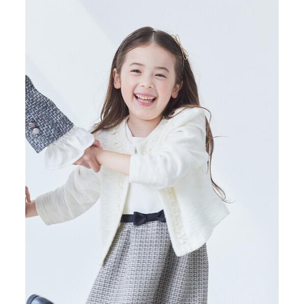 『タイムセール実施中』ZOZO問い合わせ番号:89928263ショップ:COMME CA ISM，コムサイズムブランド:COMME CA ISM，コムサイズム商品名:フォーマル ジャージーツイードボレロ(100-130cm)カテゴリ:トップ...