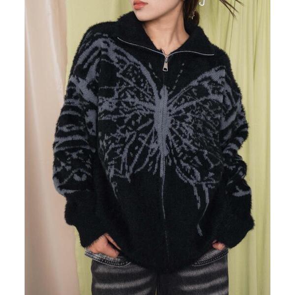 『セール実施中』ZOZO問い合わせ番号:89928337ショップ:WEGO，ウィゴーブランド:DISPARK，ディスパーク，WEGO，ウィゴー商品名:DISPARK/バタフライジップニットカテゴリ:トップス>ニット/セーターブランド品...