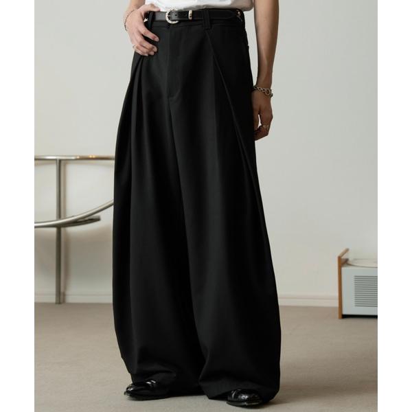 ZOZO問い合わせ番号:89929098ショップ:soerte，ソエルテブランド:soerte，ソエルテ商品名:3tuck Wide Balloon Trousers / 3タックワイドバルーンスラックスカテゴリ:パンツ>スラックスブ...