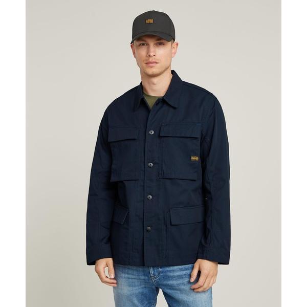 『タイムセール実施中』ZOZO問い合わせ番号:89960959ショップ:G-STAR RAW，ジースター・ロゥブランド:G-STAR，ジースター商品名:4 POCKET OVERSHIRT/4ポケットミリタリージャケット/カバーオールシャツ...