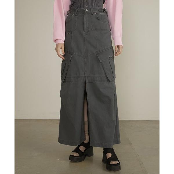 ZOZO問い合わせ番号:89961855ショップ:PRANK PROJECT，プランクプロジェクトブランド:PRANK PROJECT，プランクプロジェクト商品名:ウォッシュドカーゴポケットマキシスカート / Washed Cargo Po...