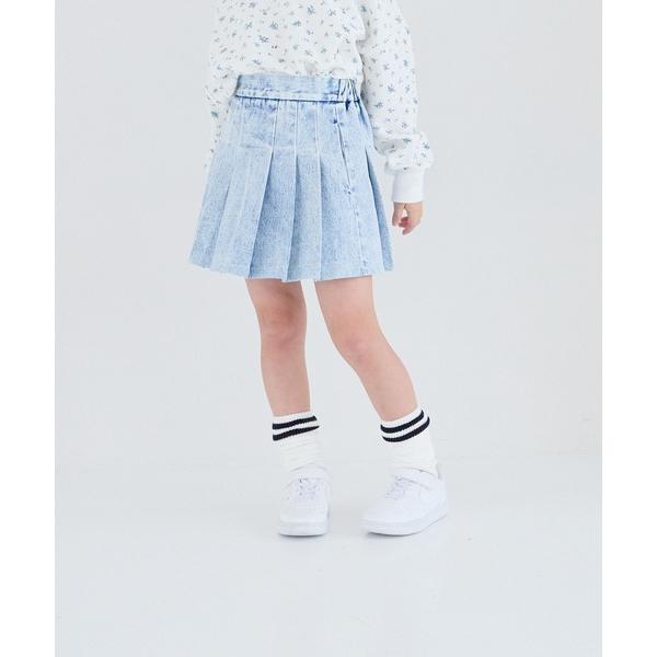 『タイムセール実施中』ZOZO問い合わせ番号:89962474ショップ:LOWRYS FARM，ローリーズファームブランド:LOWRYS FARM，ローリーズファーム商品名:デニムプリーツスカート　 289626カテゴリ:スカート>デ...