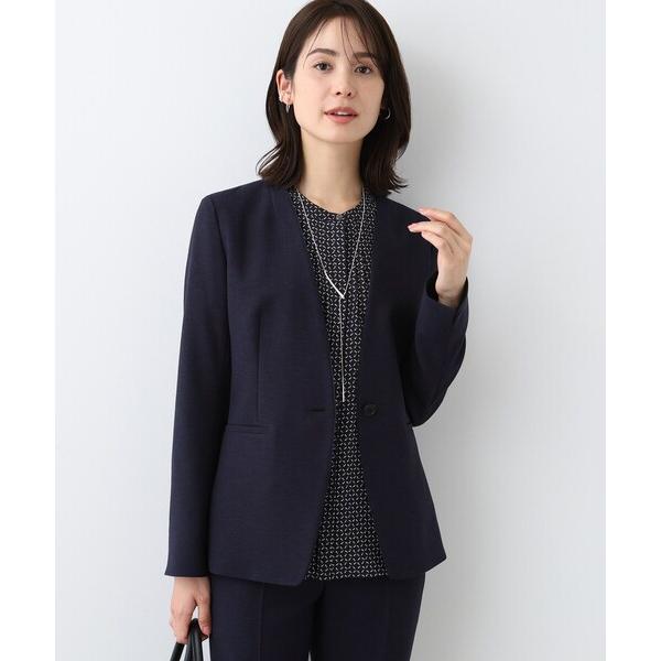 『セール実施中』ZOZO問い合わせ番号:89994699ショップ:INDIVI，インディヴィブランド:INDIVI，インディヴィ商品名:【洗える／スーツ】ノーカラージャケットカテゴリ:フォーマルスーツ/小物>スーツジャケットブランド品...