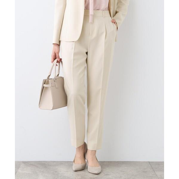 『タイムセール実施中』ZOZO問い合わせ番号:89994705ショップ:INDIVI，インディヴィブランド:INDIVI，インディヴィ商品名:【洗える／UVケア／スーツ】ストレッチタックテーパードパンツカテゴリ:パンツ>その他パンツブ...