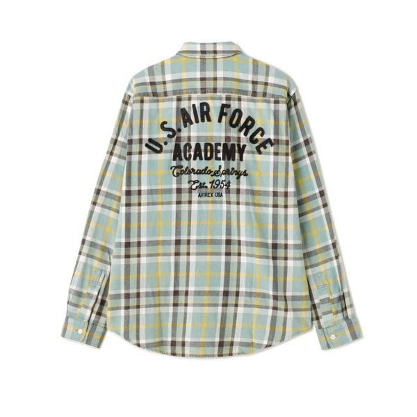 ZOZO問い合わせ番号:89996343ショップ:AVIREX，アヴィレックスブランド:AVIREX，アヴィレックス商品名:FADE CHECK SHIRT ”USAFA” / フェイド チェックシャツ / AVIREX / アヴィレックス...