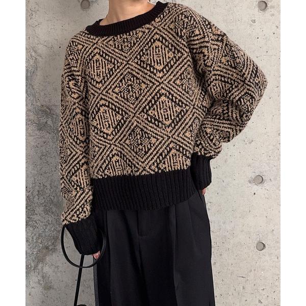 『タイムセール実施中』ZOZO問い合わせ番号:89997241ショップ:Bonjour Sagan，ボンジュールサガンブランド:meilmada，メイルマダ，Bonjour Sagan，ボンジュールサガン商品名:ジャガードニットプルオーバー...