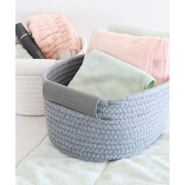ZOZO問い合わせ番号:90027910ショップ:LAKOLE，ラコレブランド:LAKOLE，ラコレ商品名:ロープ＆フェイクレザーバスケット(M) / 234943カテゴリ:インテリア>収納グッズブランド品番:234943素材:TC　...