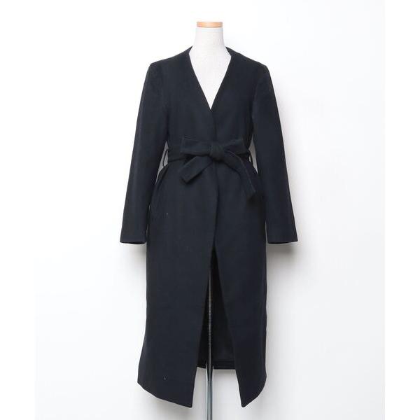 『セール実施中』参考価格：16，500円発売時期：2020年11月コンディション：C（やや使用感あり）使用感があり、やや気になる傷や汚れがあるアイテム全体的：毛玉首周り：型崩れ首周り・袖口：汚れ参考商品名：ノーカラーウエストマークコート∴参...