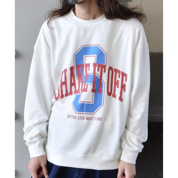 『タイムセール実施中』ZOZO問い合わせ番号:90089248ショップ:CERCA，チェルカブランド:MODISH GAZE，モディシュガゼ商品名:【MODISH GAZE】Sカレッジロゴ裏毛スウェット(CP)カテゴリ:トップス>スウ...