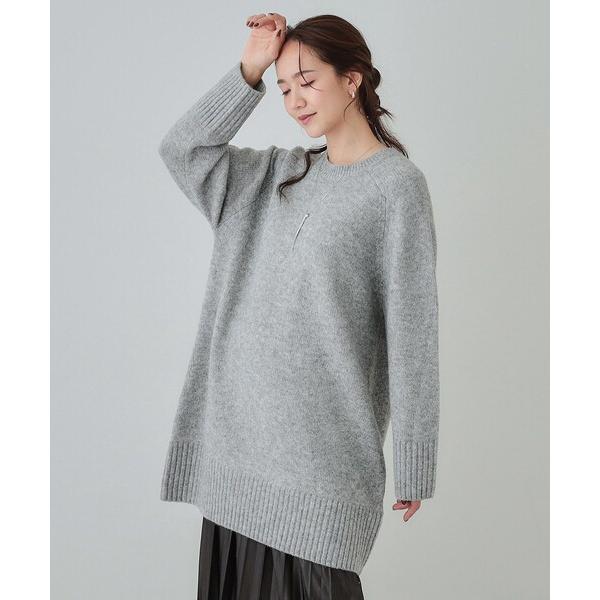 『セール実施中』ZOZO問い合わせ番号:90090297ショップ:SHOO・LA・RUE，シューラルーブランド:DRESKIP，ドレスキップ商品名:【S-LL/体型カバー】ふんわりあたたかい ニットチュニックカテゴリ:トップス>ニット...