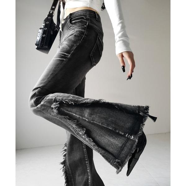 ZOZO問い合わせ番号:90090399ショップ:me+em select，ミームセレクトブランド:me+em select，ミームセレクト商品名:【 新色＆サイズ追加！３color ／ 7size  】ヴィンテージライクフリンジストレッチ...