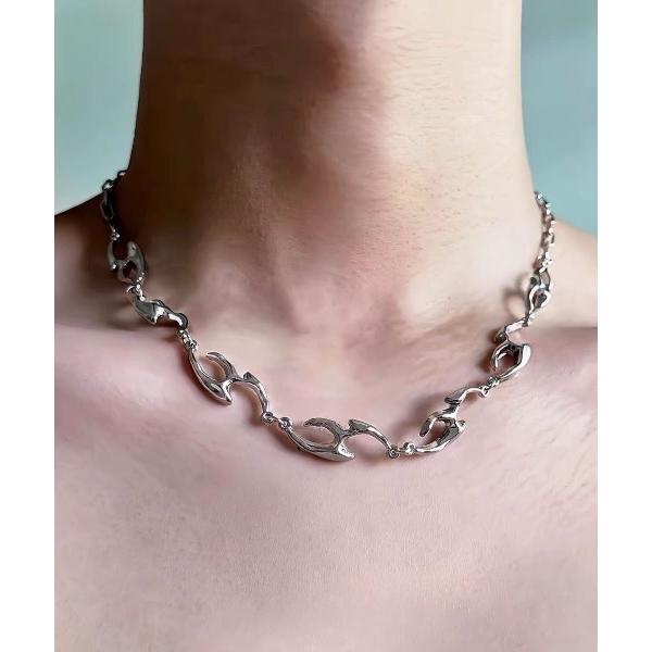 『タイムセール実施中』ZOZO問い合わせ番号:90090739ショップ:DIAVEL，ディアベルブランド:FreeZone，フリーゾーン，DIAVEL，ディアベル商品名:不規則なスチールネックレスカテゴリ:アクセサリー>ネックレスブラ...
