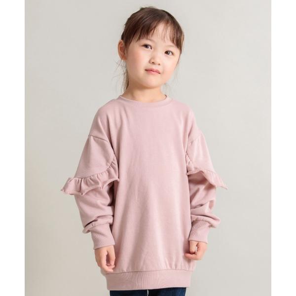 ZOZO問い合わせ番号:90091032ショップ:branshes，ブランシェスブランド:DRC branshes，ディーアールシーブランシェス，branshes，ブランシェス商品名:【WEB限定/DRC/やわらか薄手裏毛】袖フリルチュニッ...
