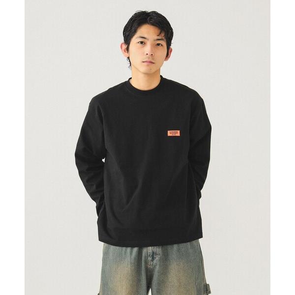 ZOZO問い合わせ番号:90091422ショップ:BEAMS MEN，ビームス メンブランド:BEAMS，ビームス商品名:【別注】UNIVERSAL OVERALL / ロゴ ロングスリーブ Tシャツカテゴリ:トップス>Tシャツ/カッ...