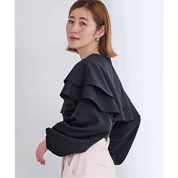 『タイムセール実施中』ZOZO問い合わせ番号:90093282ショップ:ur's，ユアーズブランド:ur's，ユアーズ商品名:レイヤードケープブラウスカテゴリ:トップス>シャツ/ブラウスブランド品番:BFXN2140素材:ポリエステル...