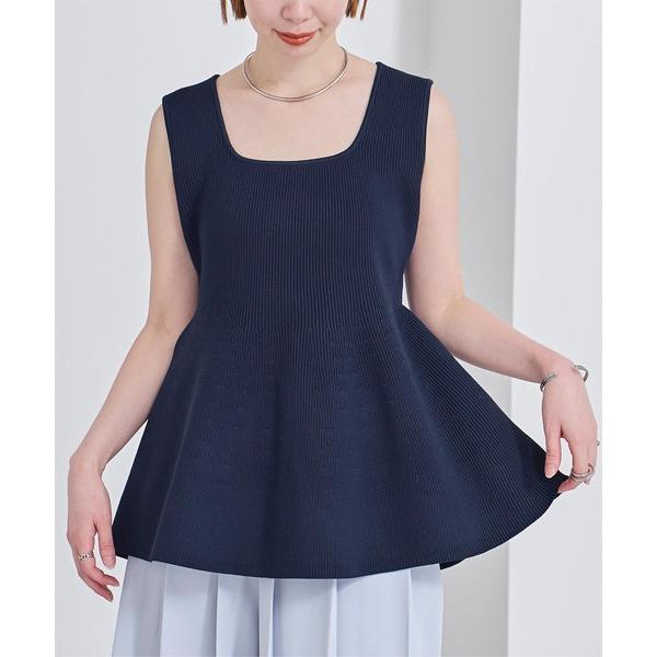 ZOZO問い合わせ番号:90093294ショップ:ur's，ユアーズブランド:ur's，ユアーズ商品名:前後2wayスポンディッシュスクエアネックペプラムニットカテゴリ:トップス>ニット/セーターブランド品番:BFXU1819素材:ポ...