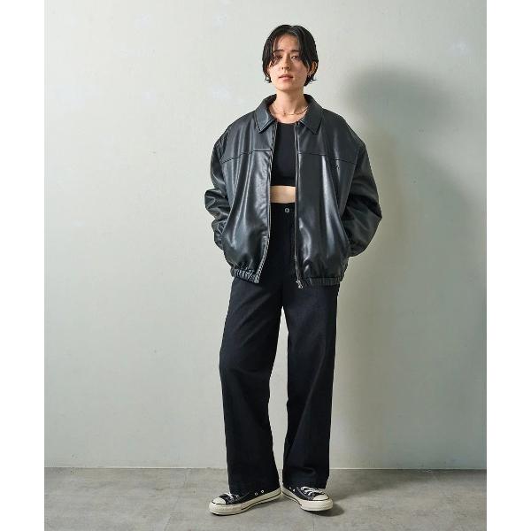 『セール実施中』ZOZO問い合わせ番号:90125686ショップ:BOARDRIDERS，ボードライダーズブランド:RVCA，ルーカ商品名:RVCA レディース MINI RVCA ECO LEATHE ジャケット/ルーカエコレザーブルゾン...