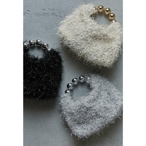 ZOZO問い合わせ番号:90126211ショップ:bflat，ビーフラットブランド:niana，ニアナ商品名:2wayラメシャギーハンドバッグ ボールハンドル 秋冬 パーティーバッグ フォーマル オケージョン 結婚式 二次会 成人式 同窓会...