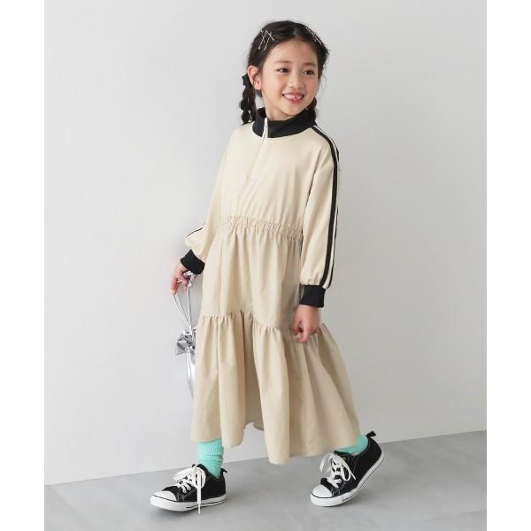 ZOZO問い合わせ番号:90127577ショップ:devirock，デビロックブランド:devirock，デビロック商品名:サイドライン ハーフジップ トラック ティアードワンピースカテゴリ:ワンピース/ドレス>ワンピースブランド品番...