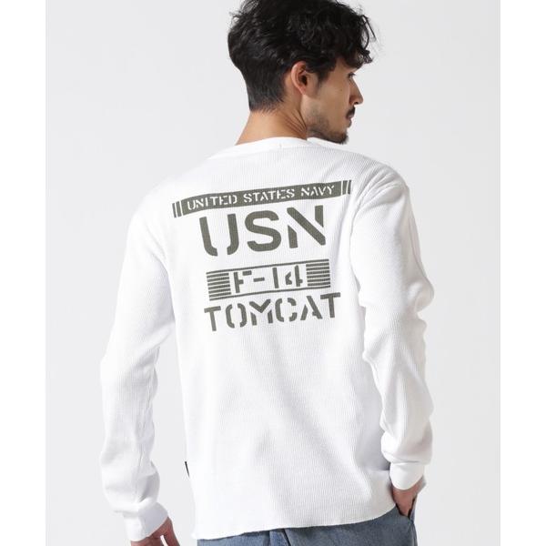 ZOZO問い合わせ番号:90158903ショップ:AVIREX，アヴィレックスブランド:AVIREX，アヴィレックス商品名:MINI WAFFLE T-SHIRT / ミニワッフル 長袖Tシャツ / AVIREX / アヴィレックスカテゴリ...