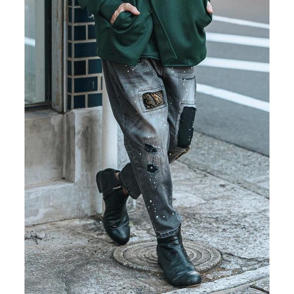 ZOZO問い合わせ番号:90159094ショップ:CAMBIO，カンビオブランド:CAMBIO，カンビオ商品名:mp13110-Distressed Soft Balloon Silhouette Denim Pants デニムパンツカテゴ...