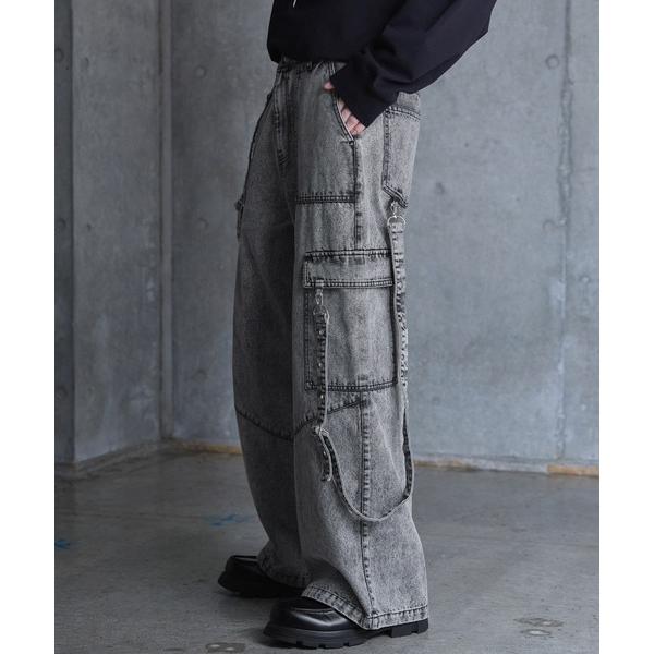 『タイムセール実施中』ZOZO問い合わせ番号:90159243ショップ:EMMA CLOTHES，エマ クローズブランド:SERACE，セラス商品名:【SERACE】Vintage design suspenders cargo denim...