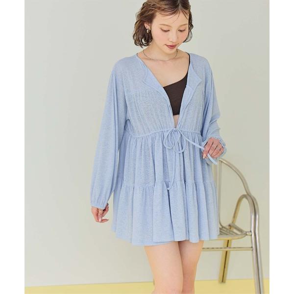 『タイムセール実施中』ZOZO問い合わせ番号:90159862ショップ:titivate，ティティベイトブランド:SEA DRESS，シードレス商品名:ティアードロングカーディガン/ラッシュガードカテゴリ:水着/着物・浴衣>ラッシュガ...