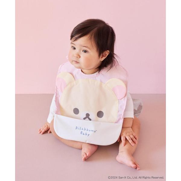 『セール実施中』ZOZO問い合わせ番号:90161109ショップ:DADWAY，ダッドウェイブランド:DADWAY，ダッドウェイ商品名:Rilakkuma Baby リラックマベビー お食事エプロン/コリラックマ/ピンクカテゴリ:ママ＆ベビ...