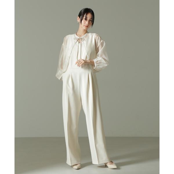 『タイムセール実施中』ZOZO問い合わせ番号:90192779ショップ:NANO universe，ナノユニバースブランド:NANO universe，ナノユニバース商品名:オーガンジーボレロ＆オールインワンセットパンツカテゴリ:オールイン...