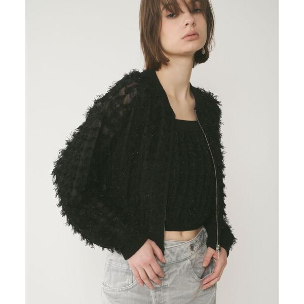 『タイムセール実施中』ZOZO問い合わせ番号:90193231ショップ:GRACE CONTINENTAL，グレースコンチネンタルブランド:GRACE CONTINENTAL，グレースコンチネンタル商品名:フリンジニットzipカーディガンカ...