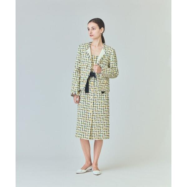 『セール実施中』ZOZO問い合わせ番号:90193251ショップ:GRACE CONTINENTAL，グレースコンチネンタルブランド:GRACE CLASS，グレースクラス商品名:チュールヤーンツイードジャケットカテゴリ:ジャケット/アウタ...