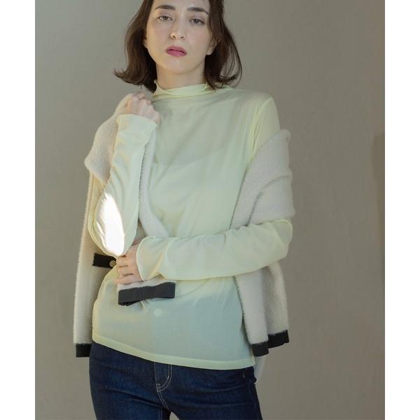 『タイムセール実施中』ZOZO問い合わせ番号:90193715ショップ:OPAQUE.CLIP，オペークドットクリップブランド:OPAQUE.CLIP，オペークドットクリップ商品名:シアーメロウハイネックトップス【洗濯機洗い可】カテゴリ:ト...