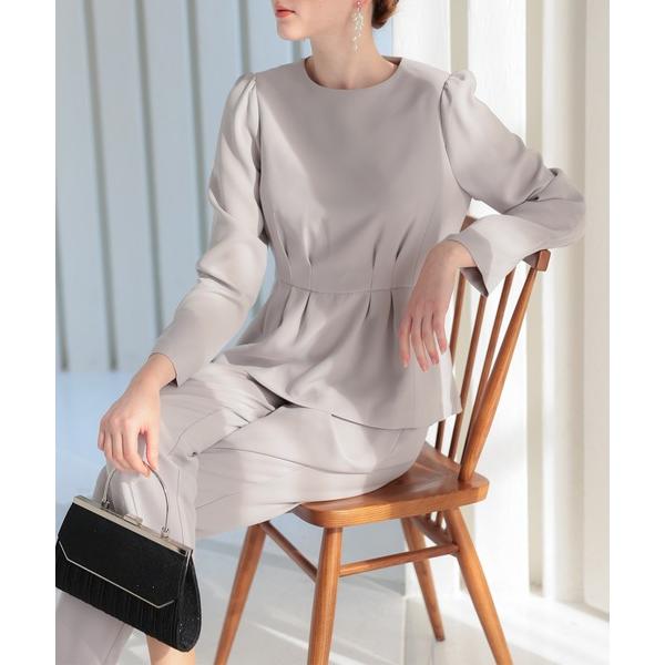 『セール実施中』ZOZO問い合わせ番号:90226812ショップ:haremode，ハレモードブランド:haremode，ハレモード商品名:ペプラムブラウスパンツスーツカテゴリ:フォーマルスーツ/小物>スーツセットブランド品番:123...