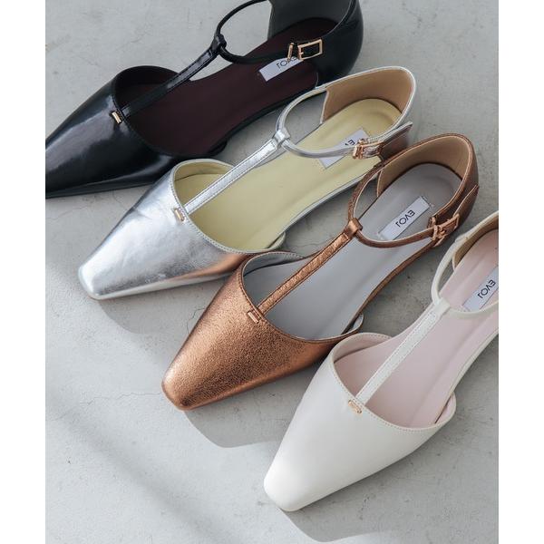 『セール実施中』ZOZO問い合わせ番号:90288324ショップ:EVOL，イーボルブランド:EVOL，イーボル商品名:【軽量・柔らかい】Tストラップスクエアフラットパンプス IY5598カテゴリ:シューズ>パンプスブランド品番:IY...