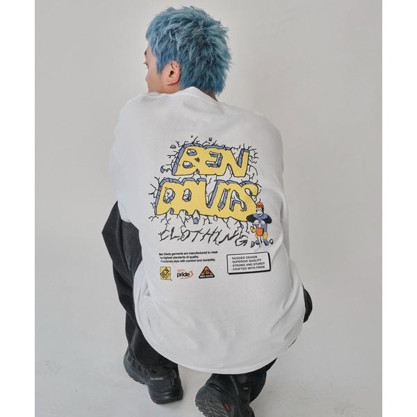 『セール実施中』ZOZO問い合わせ番号:90288645ショップ:WEGO，ウィゴーブランド:BEN DAVIS，ベンデイビス，WEGO，ウィゴー商品名:∴WEGO/別注BENDAVISグラフィックロンTカテゴリ:トップス>Tシャツ/...