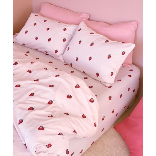 ZOZO問い合わせ番号:90319933ショップ:gelato pique，ジェラート　ピケブランド:gelato pique Sleep，ジェラートピケスリープ商品名:【Sleep】ストロベリー柄3点セット（シングル）カテゴリ:インテリア...