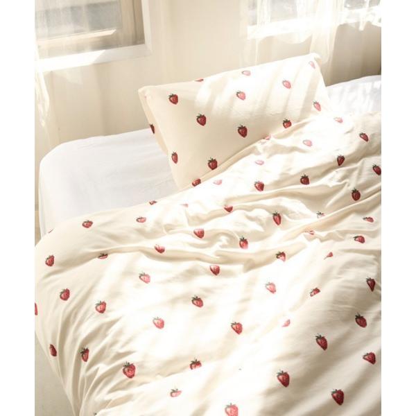 ZOZO問い合わせ番号:90319938ショップ:gelato pique，ジェラート　ピケブランド:gelato pique Sleep，ジェラートピケスリープ商品名:【Sleep】ストロベリー柄2点セット（ダブル）カテゴリ:インテリア&...