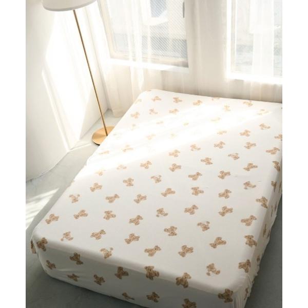 ZOZO問い合わせ番号:90319952ショップ:gelato pique，ジェラート　ピケブランド:gelato pique Sleep，ジェラートピケスリープ商品名:【Sleep】ベア柄BOXシーツ（ダブル）カテゴリ:インテリア>...