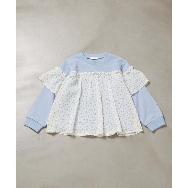 『タイムセール実施中』ZOZO問い合わせ番号:90320655ショップ:a.v.v，アー・ヴェ・ヴェブランド:a.v.v，アーヴェヴェ商品名:[100-130]異素材フリルスウェットカテゴリ:トップス>スウェットブランド品番:KJKB...