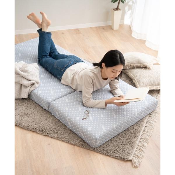 『タイムセール実施中』ZOZO問い合わせ番号:90321489ショップ:EMOOR，エムールブランド:EMOOR，エムール商品名:【EMOOR LUXE】 3つ折りマットレス/セミシングルショートサイズカテゴリ:インテリア>寝具ブラン...