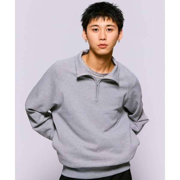 『セール実施中』ZOZO問い合わせ番号:90323740ショップ:INTER FACTORY，インターファクトリーブランド:THE BOLDMAN，ザ ボールドマン商品名:Halfzip Raglan Sweat / ハーフジップラグランス...