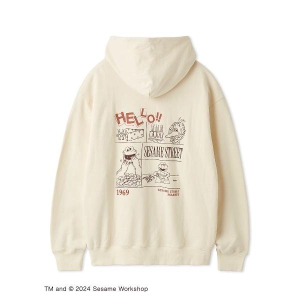 『セール実施中』ZOZO問い合わせ番号:90357012ショップ:SESAME STREET MARKET，セサミストリートマーケットブランド:SESAME STREET，セサミストリート商品名:【UNISEX】HELLOパーカーカテゴリ:...