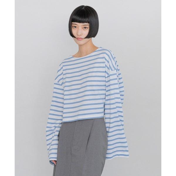 『セール実施中』ZOZO問い合わせ番号:90357498ショップ:LOWRYS FARM，ローリーズファームブランド:yuw，ユウ，LOWRYS FARM，ローリーズファーム商品名:バックヘムボーダーＴ／ＬＳ　 320007カテゴリ:トップ...