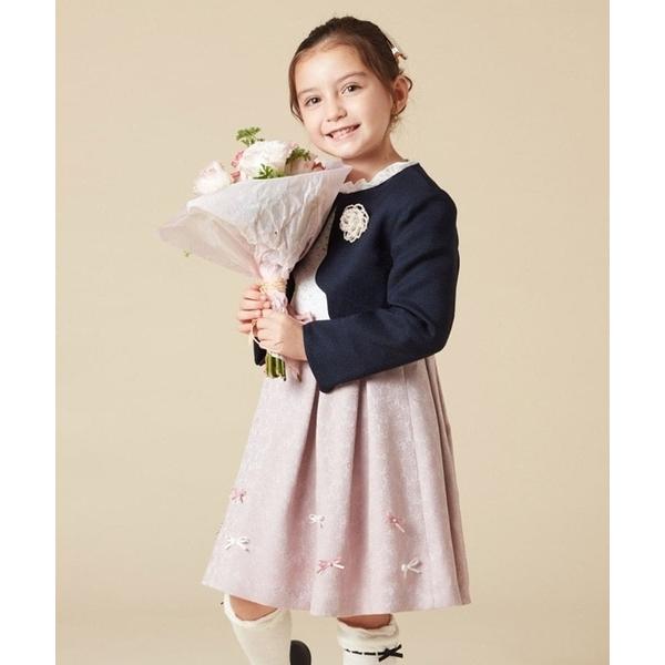 ZOZO問い合わせ番号:90388849ショップ:a.v.v，アー・ヴェ・ヴェブランド:a.v.v，アーヴェヴェ商品名:[100-130]【結婚式/セレモニー/オケージョン】フラワージャカードワンピースカテゴリ:ワンピース/ドレス>ワ...