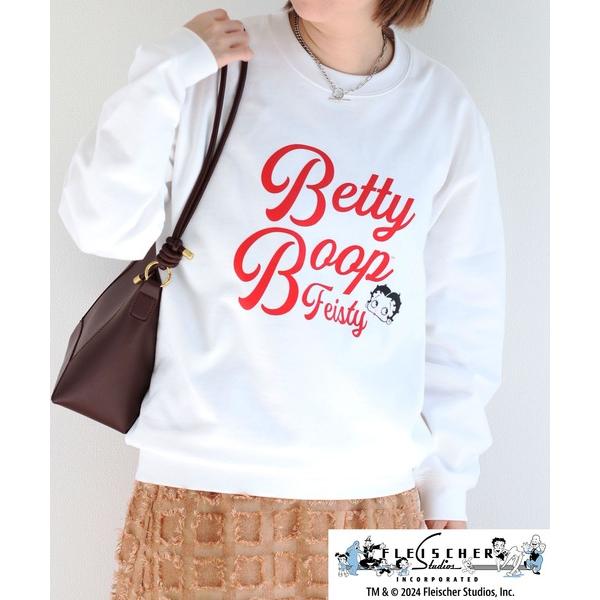『セール実施中』ZOZO問い合わせ番号:90391248ショップ:cepo，セポブランド:BETTY BOOP，ベティ・ブープ，cepo，セポ商品名:【Betty Boop(TM) / ベティ ブープ(TM)】裏毛クルーネックスウェットカテ...