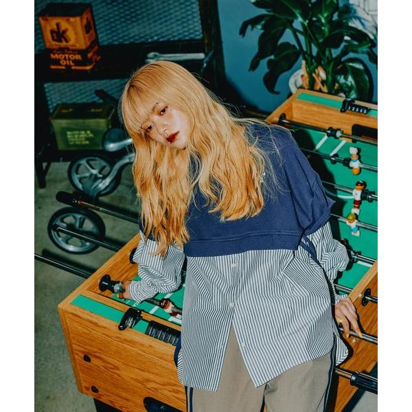 『タイムセール実施中』ZOZO問い合わせ番号:90391261ショップ:niko and...，ニコアンドブランド:niko and...，ニコアンド商品名:【MODE NORM CORE】裏毛レイヤードライクシャツカテゴリ:トップス&gt...