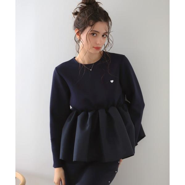 ZOZO問い合わせ番号:90391323ショップ:Meraki，メラキブランド:MERAKI，メラキ商品名:ハートポイントドッキングスウェットカテゴリ:トップス>スウェットブランド品番:M820素材:本体：100%コットン 別布：10...