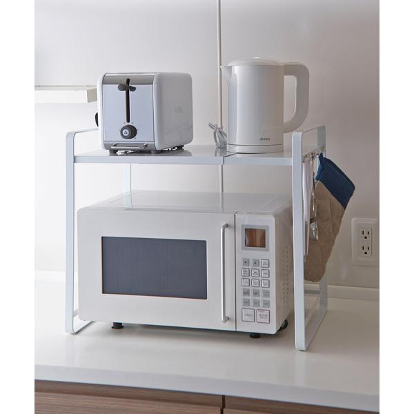 ZOZO問い合わせ番号:90422662ショップ:collex，コレックスブランド:tower，タワー，collex，コレックス商品名:【tower】伸縮レンジラックカテゴリ:食器/キッチン>キッチン収納ブランド品番:60450153...