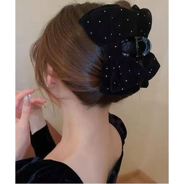 『タイムセール実施中』ZOZO問い合わせ番号:90423411ショップ:Port，ポートブランド:Port，ポート商品名:【 Port / ポート 】 ベロア ビッグ リボン バンスクリップカテゴリ:ヘアアクセサリー>バレッタ/ヘアク...