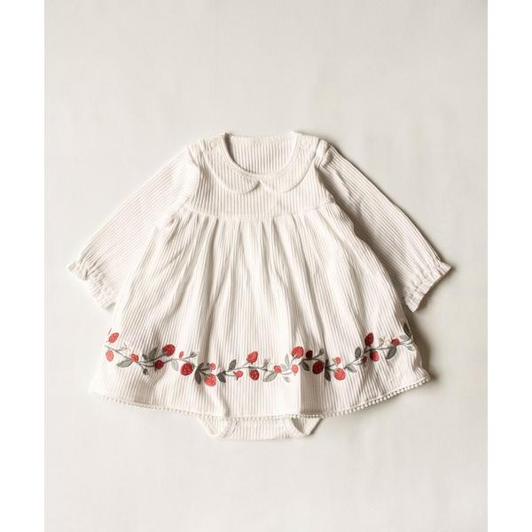 ※このアイテムは返品・交換対象外商品です。ZOZO問い合わせ番号:90424778ショップ:Si・Shu・Non，シ・シュ・ノンブランド:mocmof，モクモフ，Si・Shu・Non，シシュノン商品名:いちご刺繍 ロンパースカテゴリ:ママ＆...